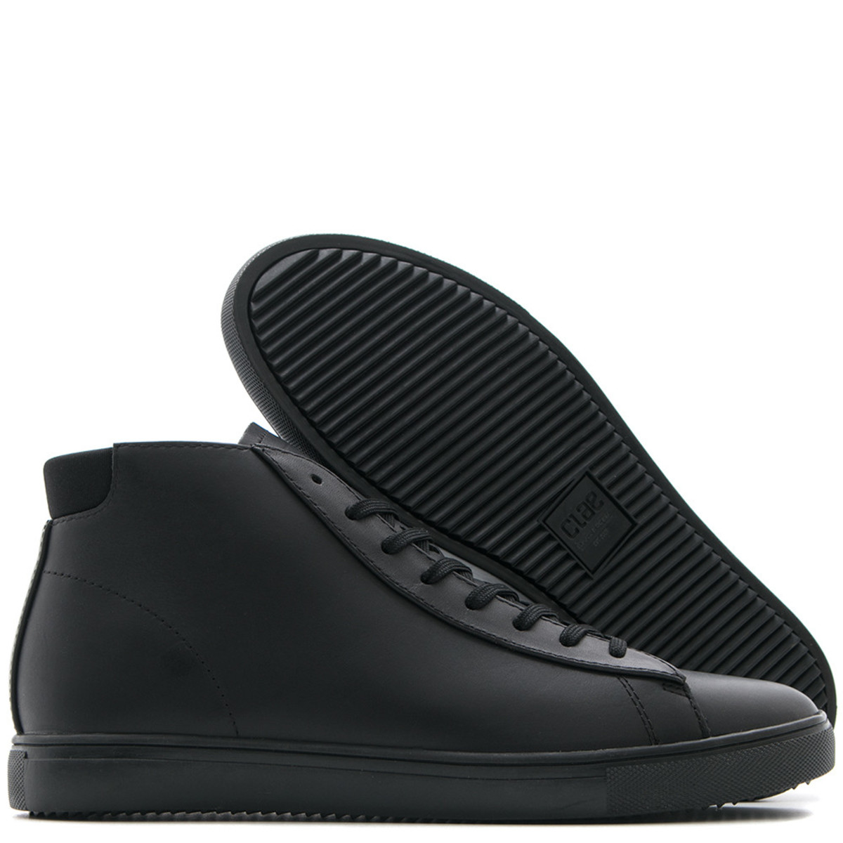 CLAE BRADLEY MID - BLACK LEATHER | Garmentory