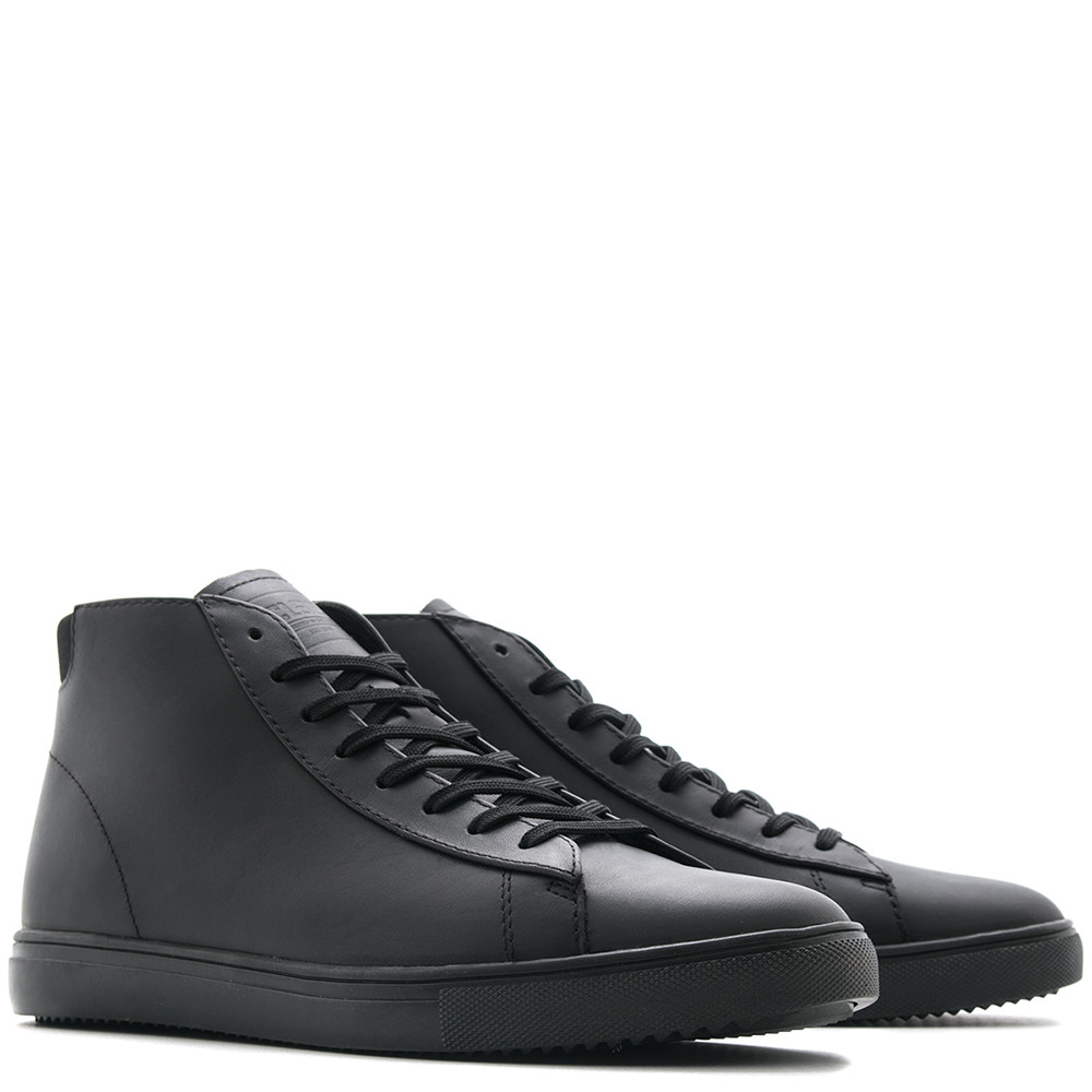 CLAE BRADLEY MID - BLACK LEATHER | Garmentory