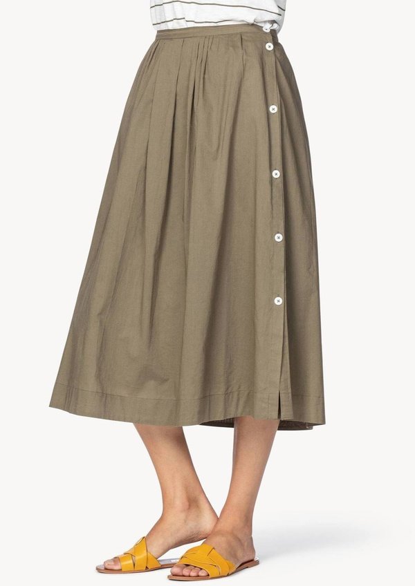 Lilla P. Side Button Skirt - Kelp | Garmentory