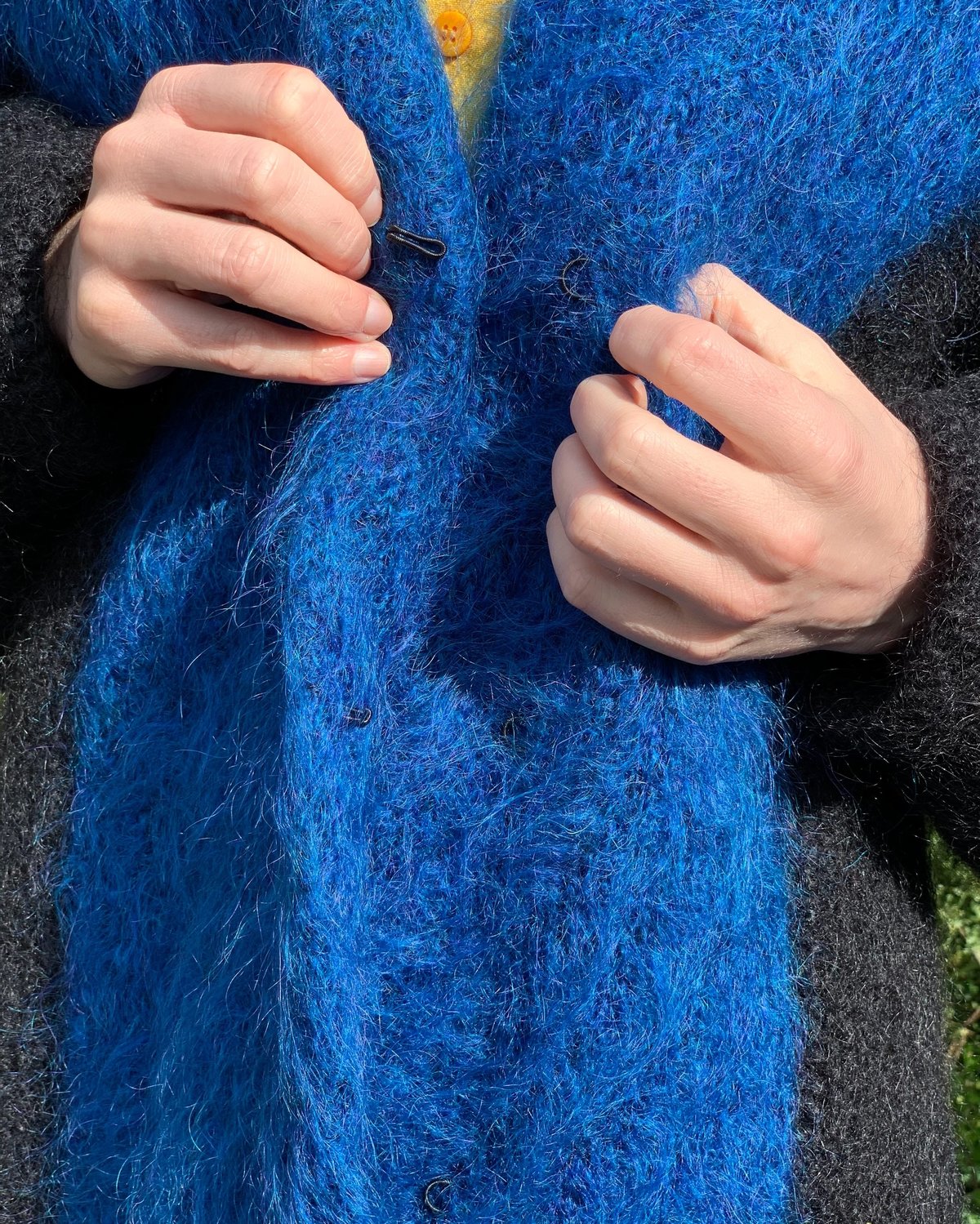 Vintage Textural Mohair Jacket | Garmentory