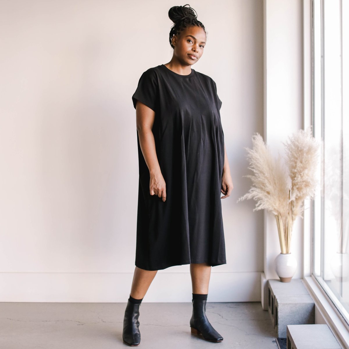 Kowtow Folding Dress - Black | Garmentory