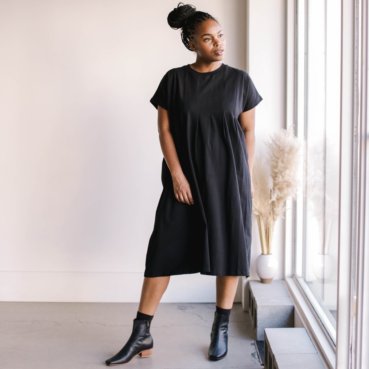 Kowtow Folding Dress - Black | Garmentory