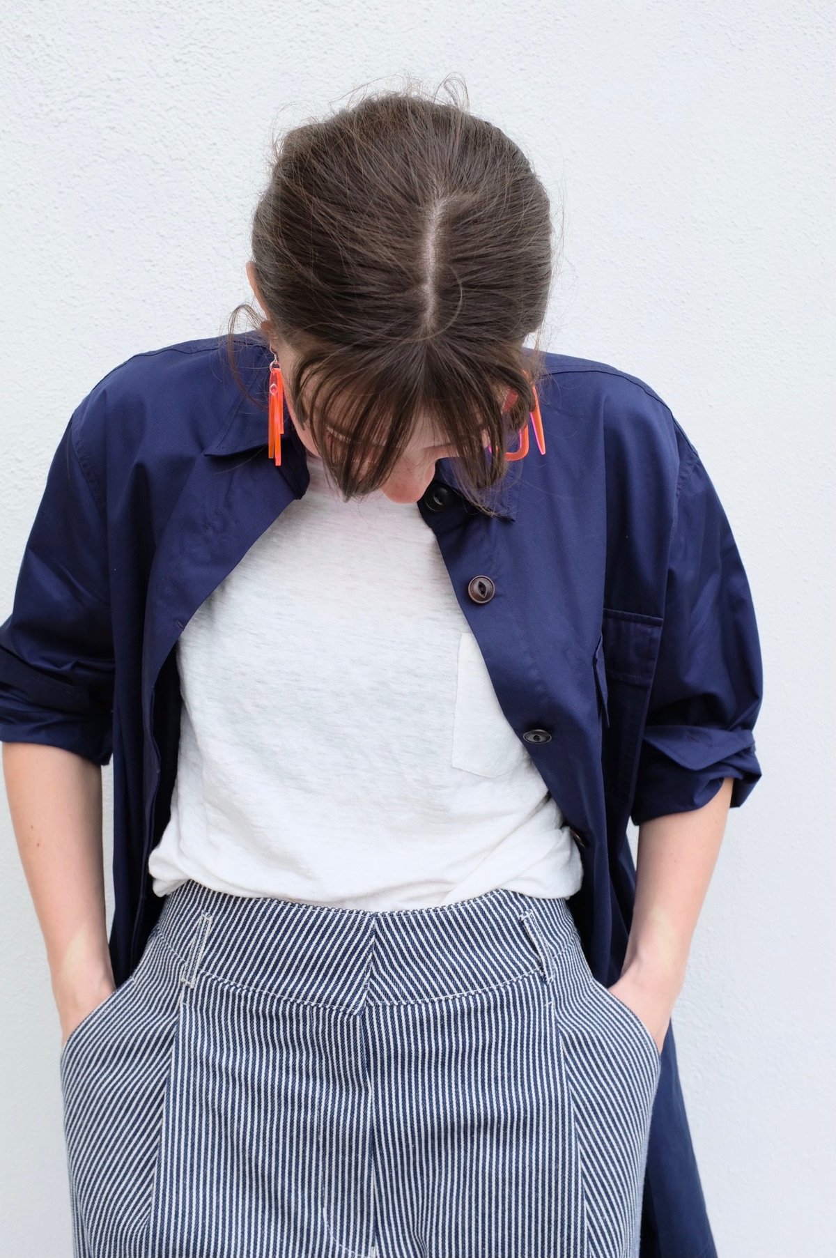 Girls of Dust Utility Dress Coat - Worker Blue | Garmentory