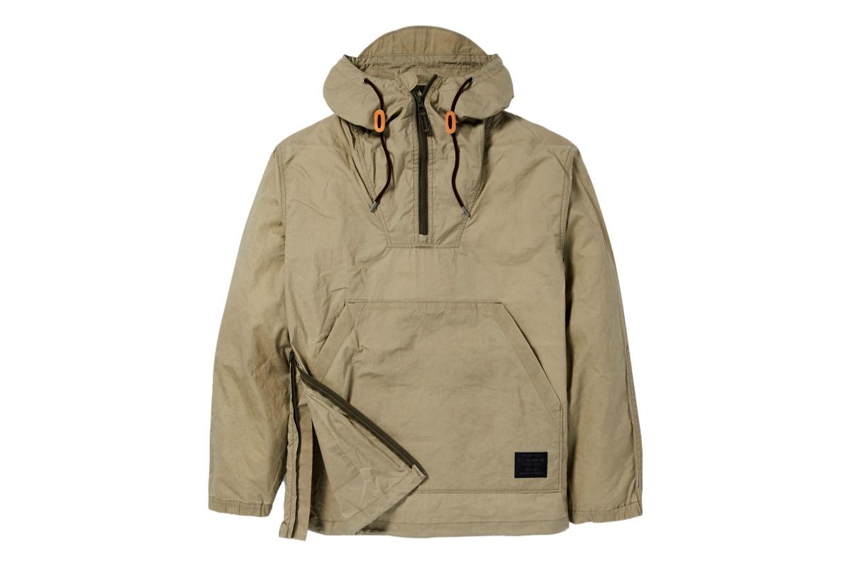 Filson Lightweight Waxed Anorak - Grey Khaki | Garmentory