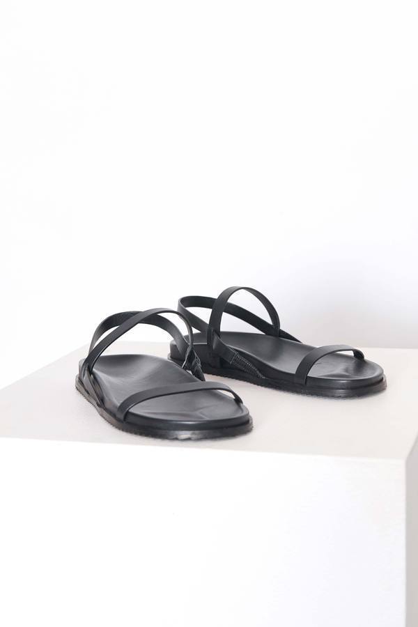 St. Agni Gio Sandals - Black | Garmentory