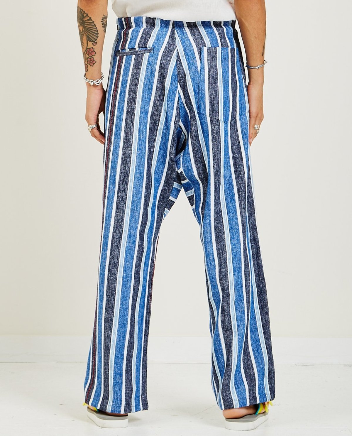 Monitaly Wide Drop Crotch Pants - INDIGO | Garmentory