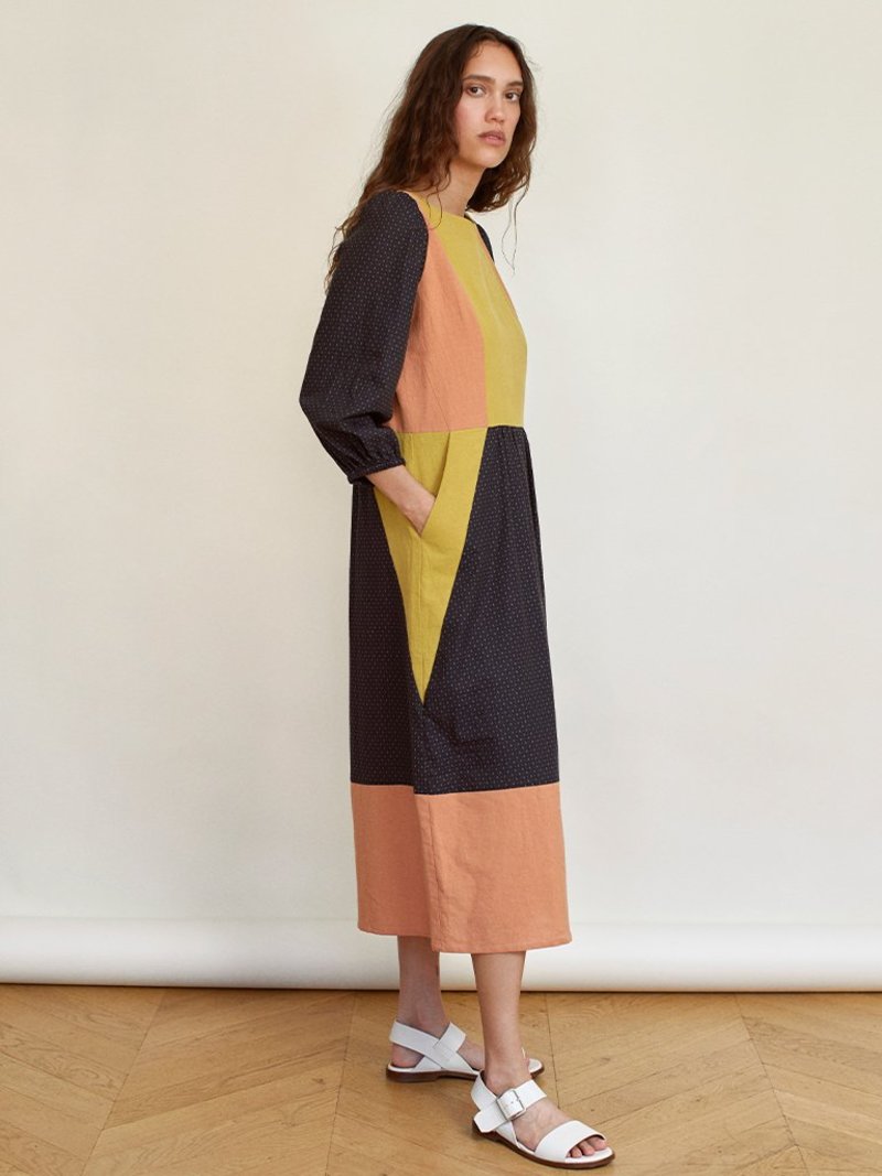 Sideline Peace Dress in Colour Block | Garmentory
