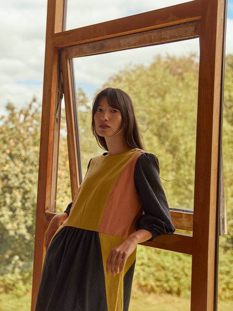 Sideline Peace Dress in Colour Block | Garmentory