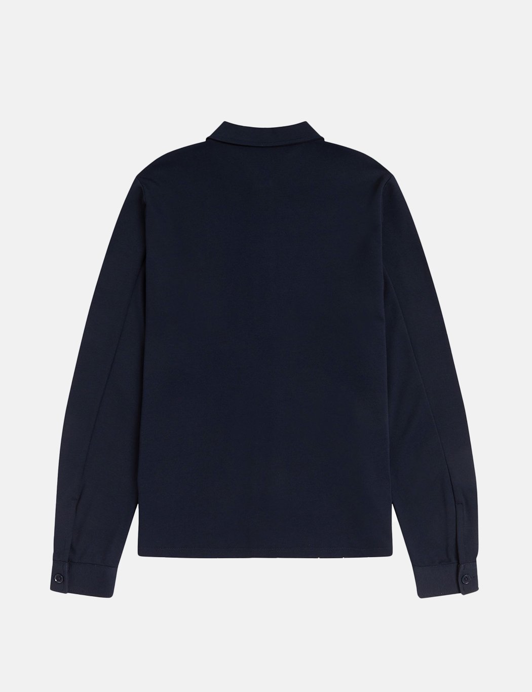 Fred Perry Knitted Panel Track Jacket - Navy Blue | Garmentory