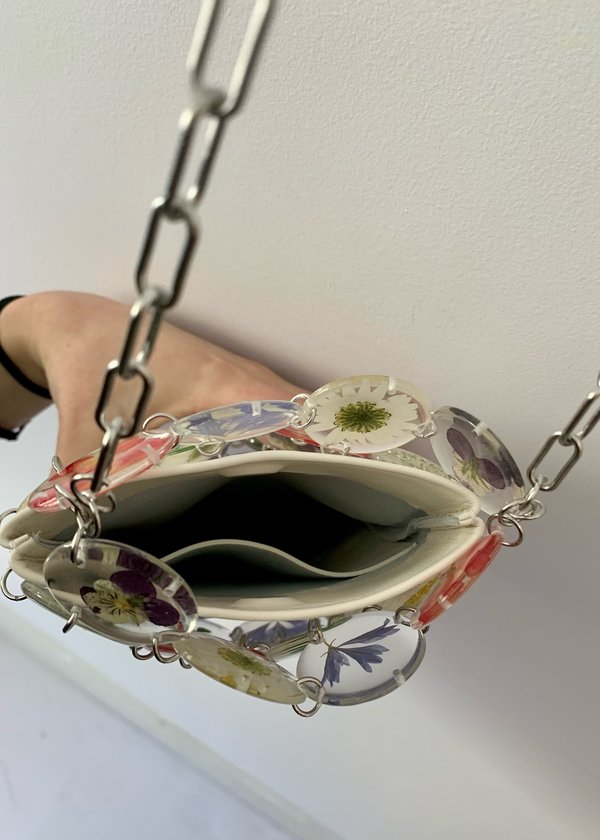 Dauphinette Multi Flower Chainmaille Pouch - Multi Flower | Garmentory