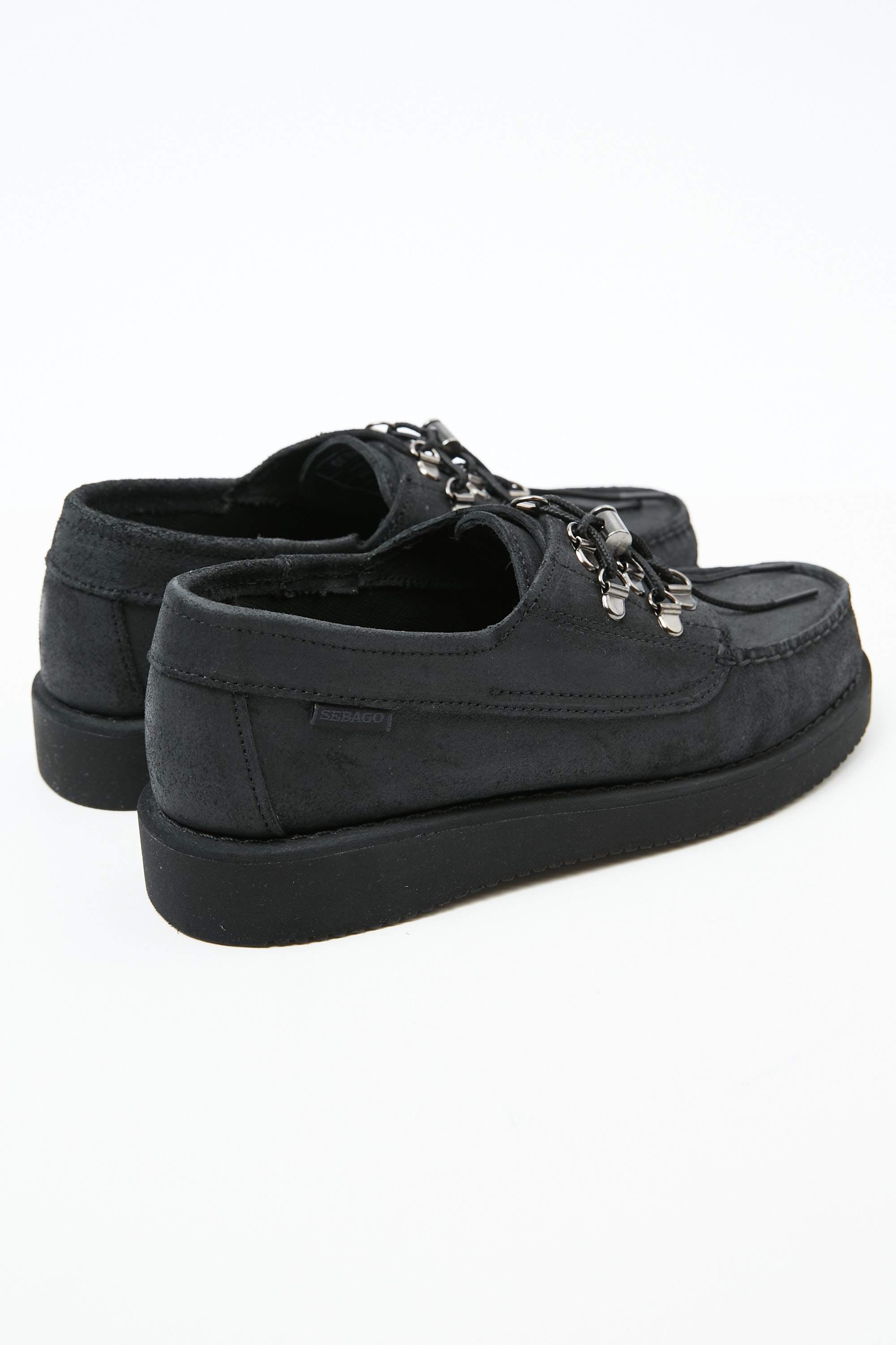 Engineered Garments x Sebago Men's Overlap shoes - Black/Vibram Sole ...