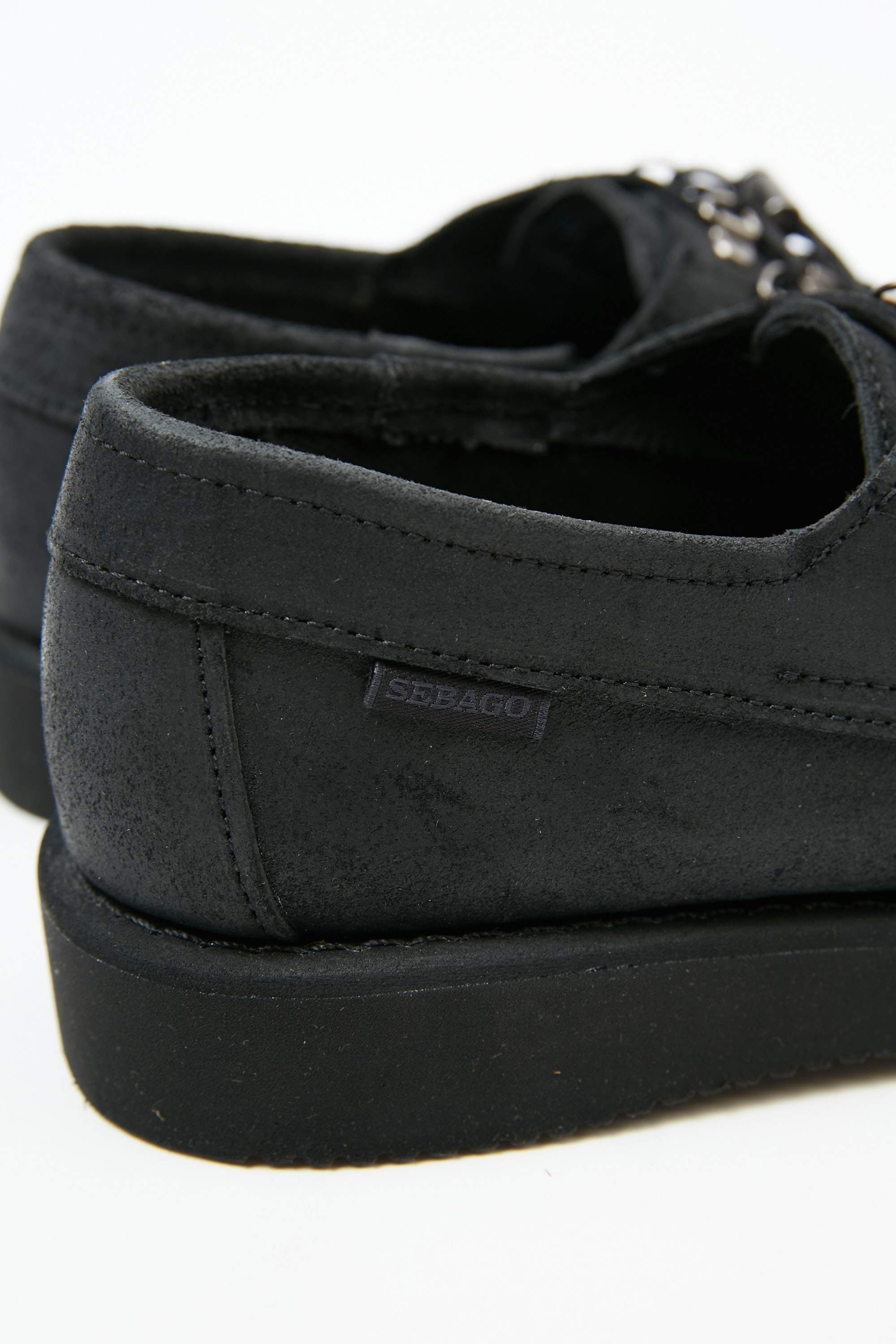 Engineered Garments x Sebago Men's Overlap shoes - Black/Vibram Sole ...