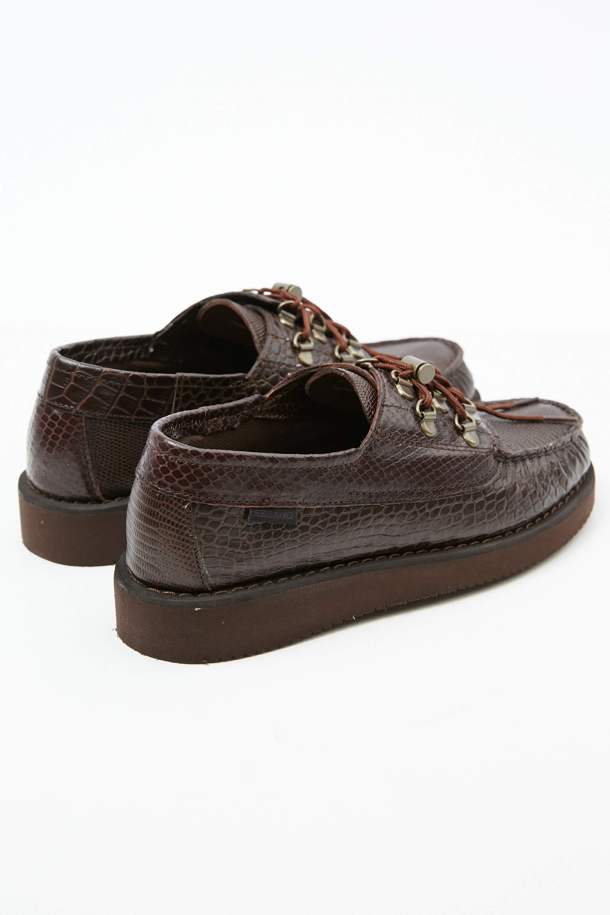 Engineered Garments x Sebago Men's Overlap Exotic shoes - Dark Brown ...