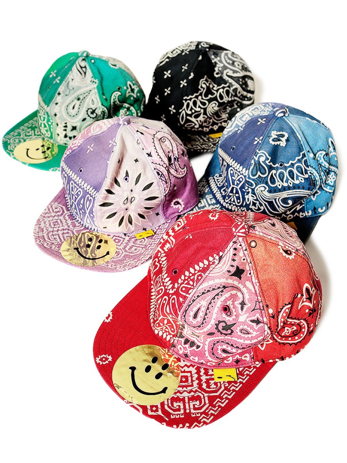 Kapital Cotton Bandana Patchwork Baseball Cap - Green | Garmentory