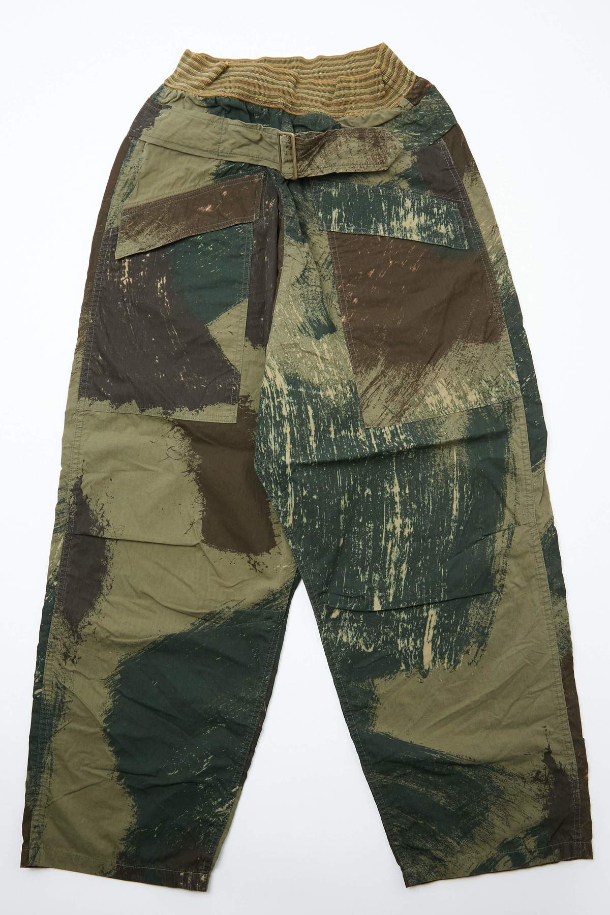 Kapital Rip Stop BRUSH CAMO Aviator Suit-Cut Pants - Khaki | Garmentory