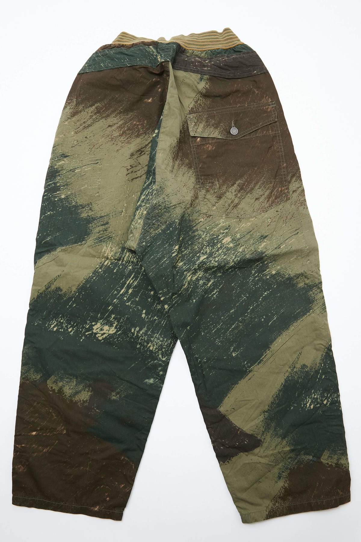 Kapital Rip Stop BRUSH CAMO Aviator Suit-Cut Pants - Khaki | Garmentory