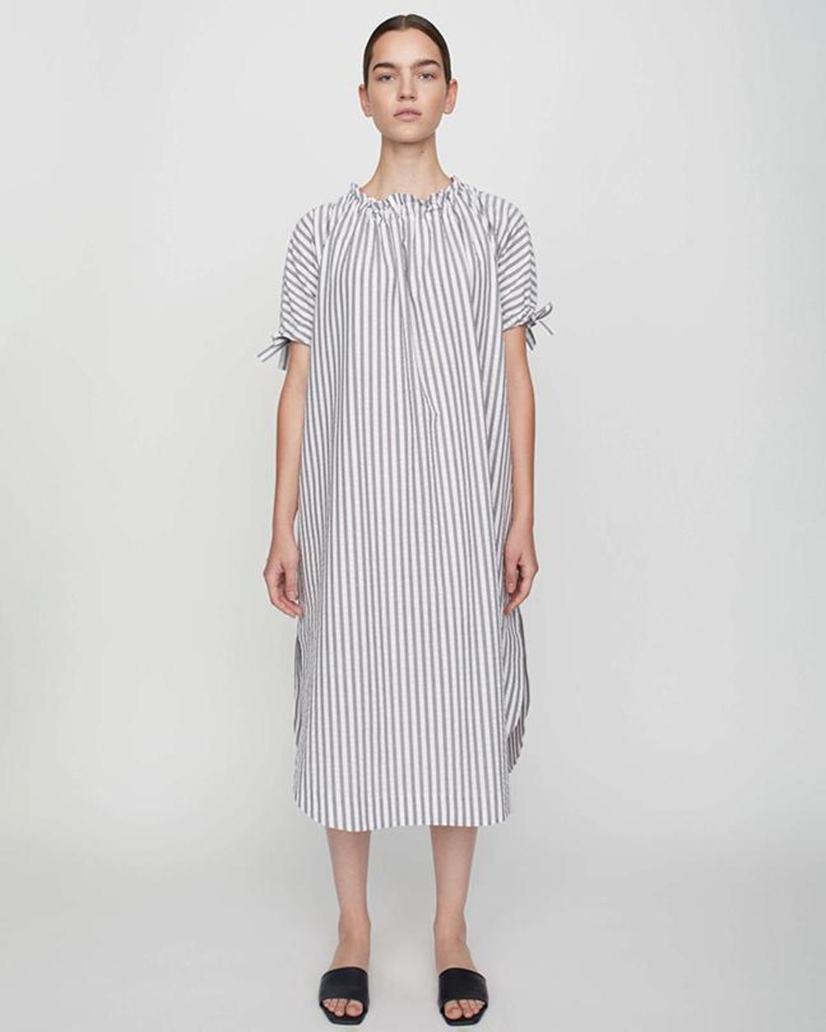 JUST FEMALE Rialto Dress - Pavement Stripe | Garmentory