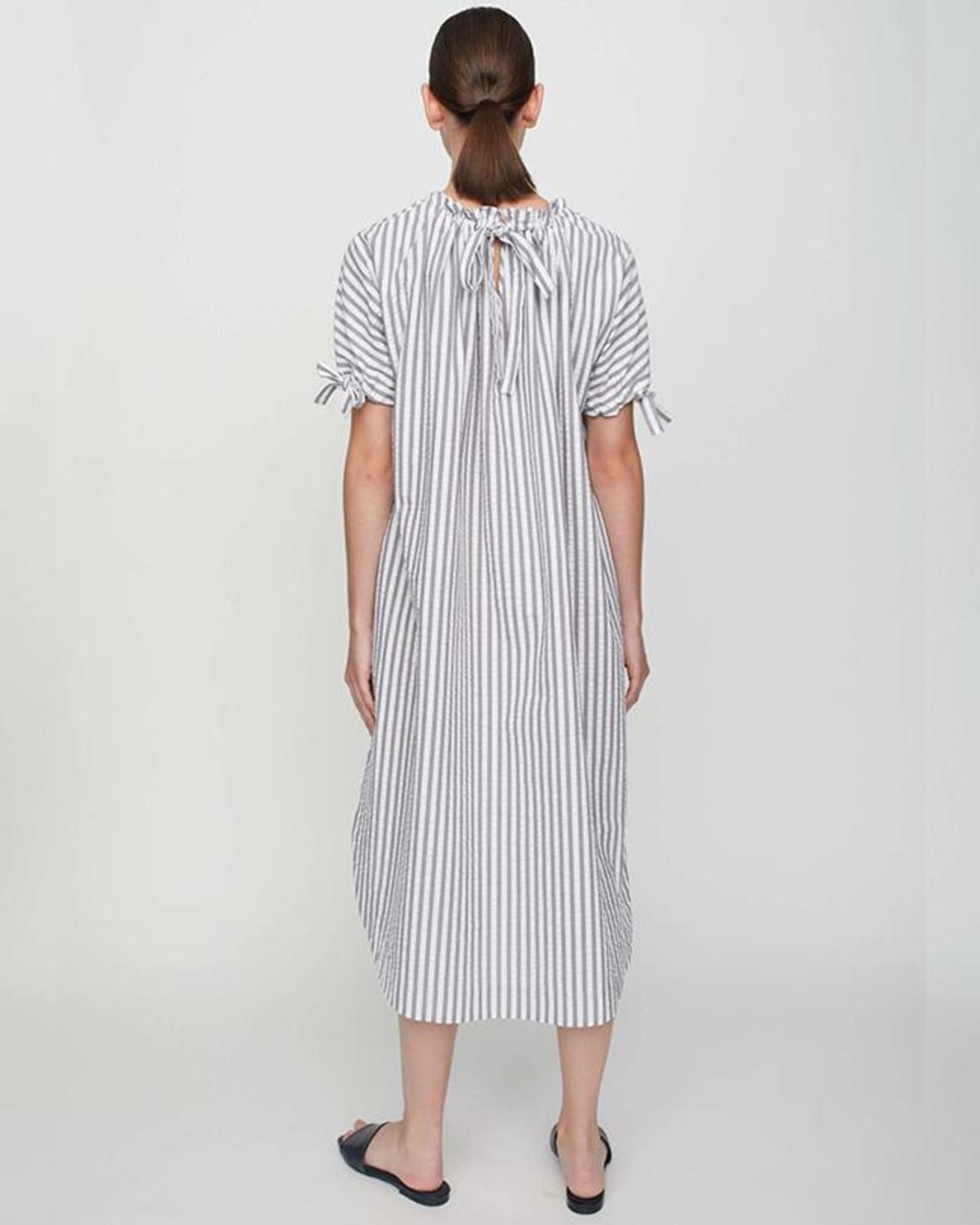 JUST FEMALE Rialto Dress - Pavement Stripe | Garmentory