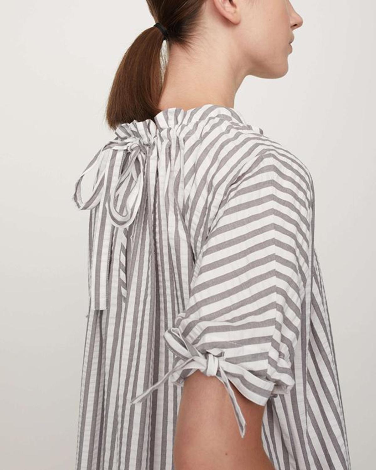 JUST FEMALE Rialto Dress - Pavement Stripe | Garmentory