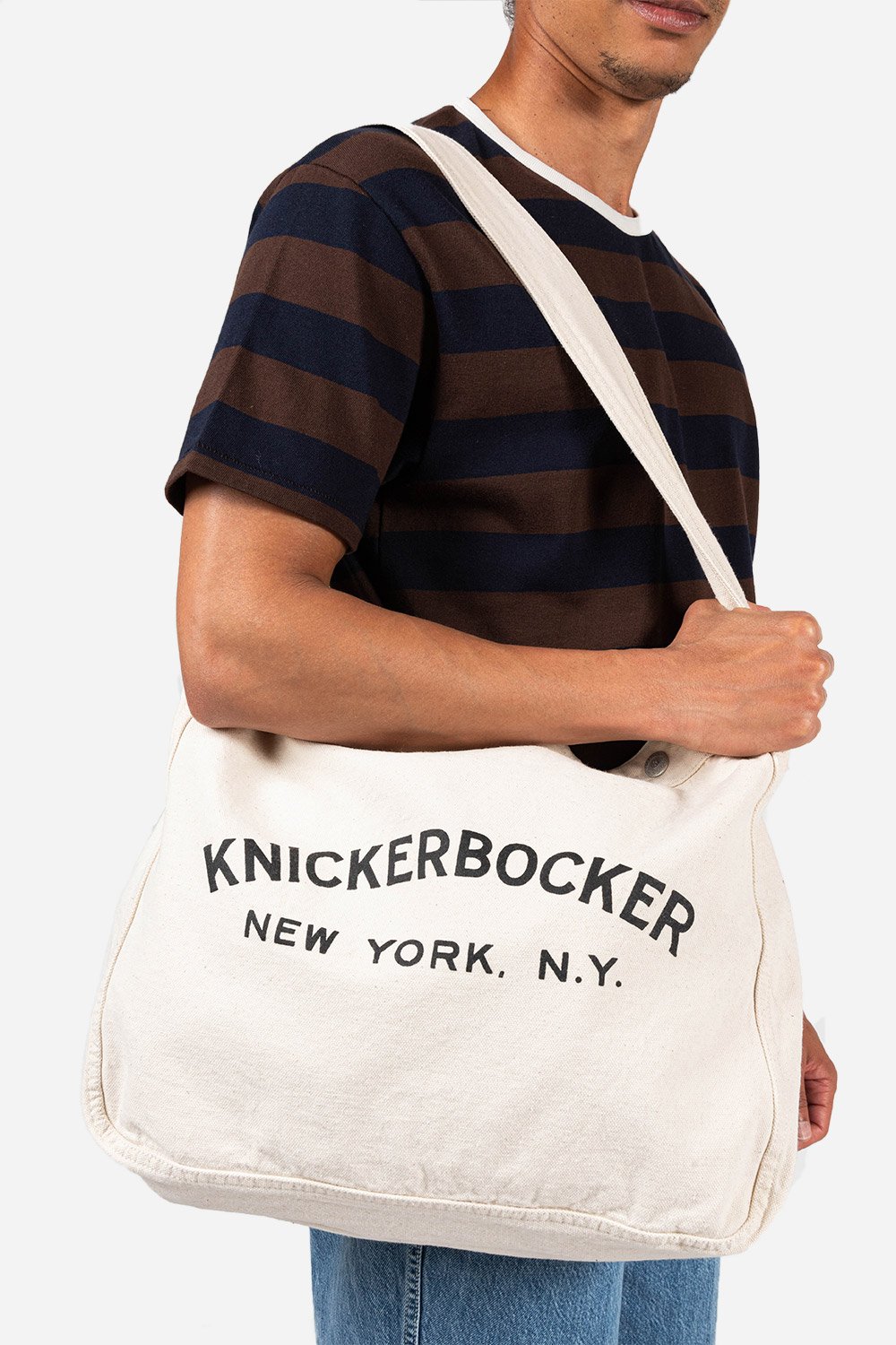 Knickerbocker Core Logo Peddler Bag - Natural | Garmentory