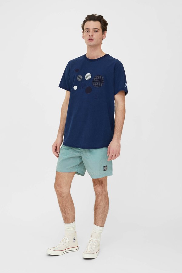 Stone Island Nylon Metal Swim Trunks - Aqua | Garmentory