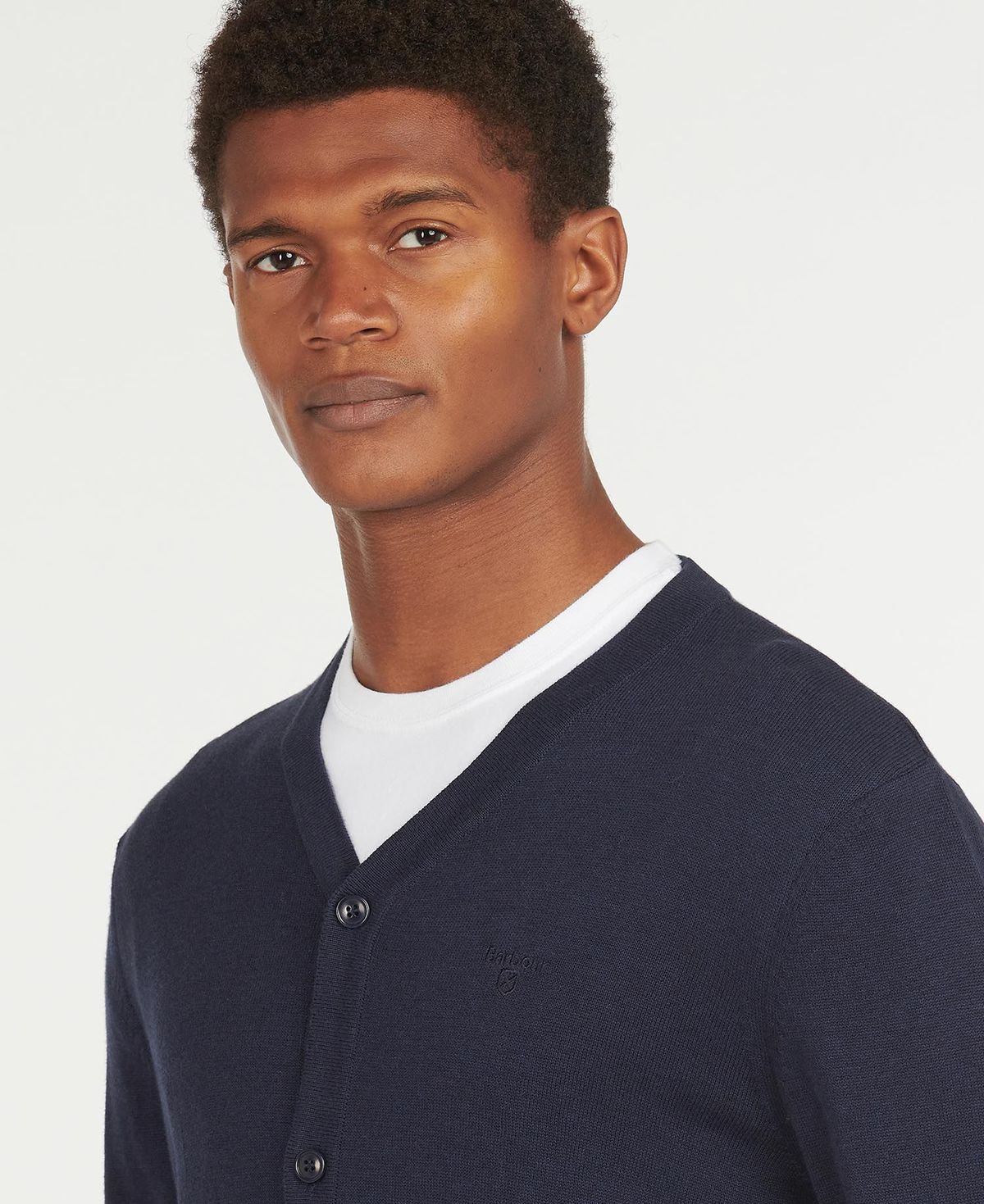 BARBOUR Cotton Cardigan - Navy | Garmentory