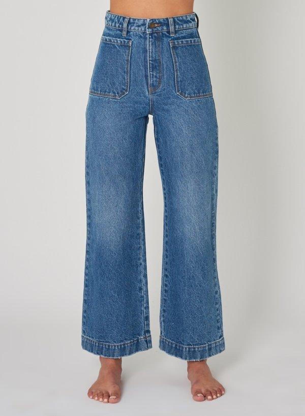 Rollas Jeans Sailor Hi-Rise Jean - Paris Blue | Garmentory