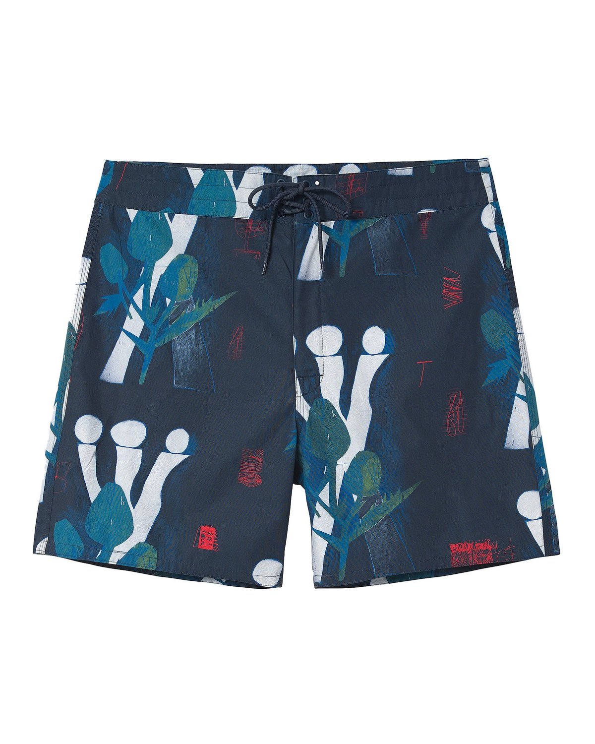 CARHARTT WIP Banador Shaka Swim Trunk - Tom Krol Flowers Print Midnight ...