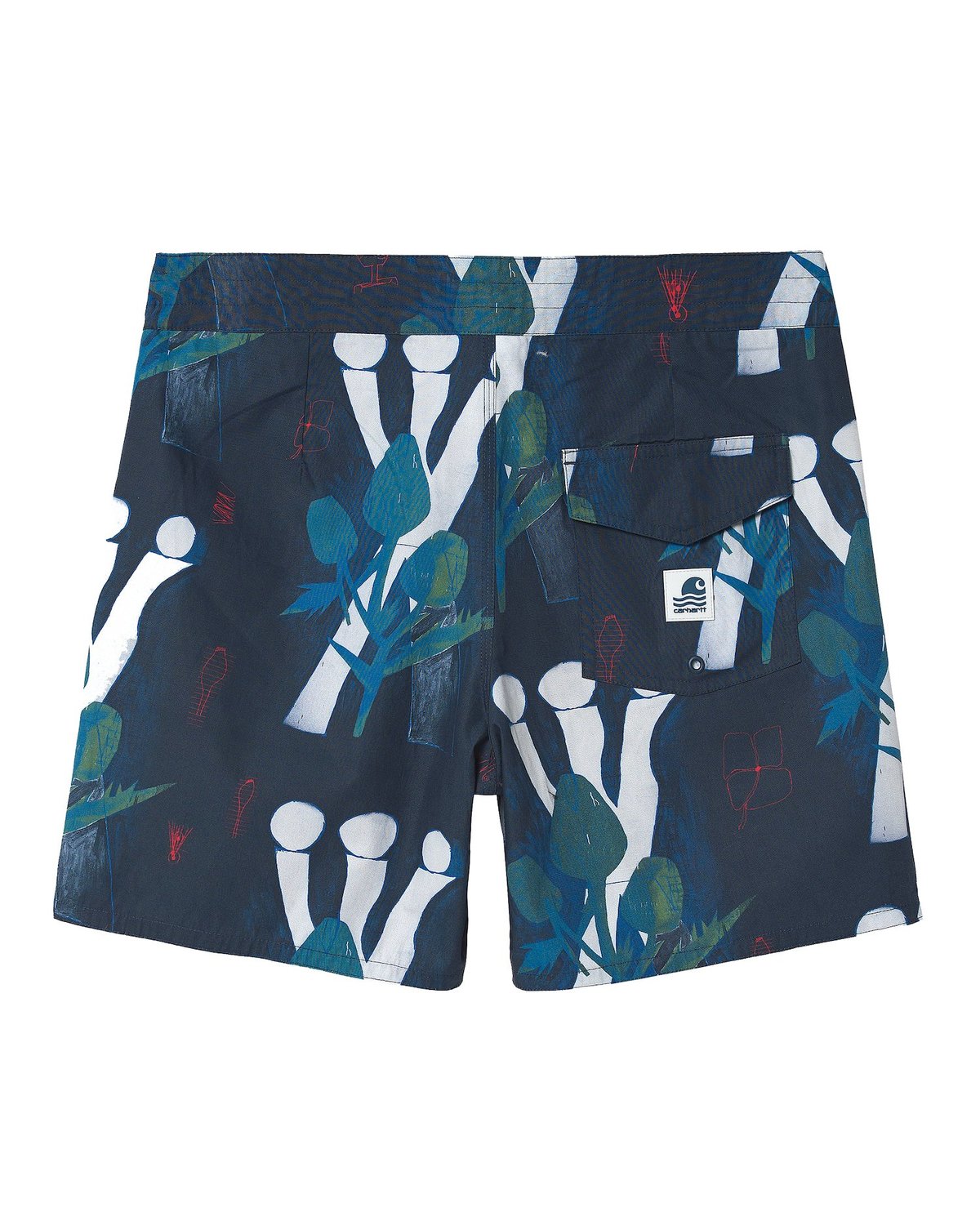 CARHARTT WIP Banador Shaka Swim Trunk - Tom Krol Flowers Print Midnight ...