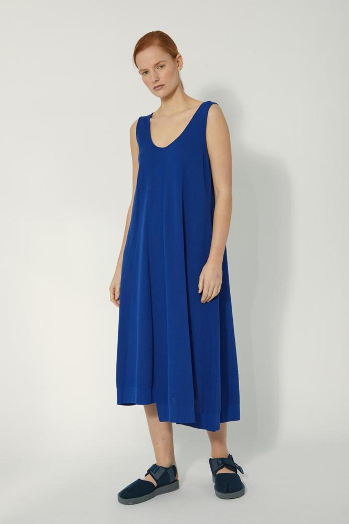 Oyuna Knitted Sleeveless Dress - Blue | Garmentory