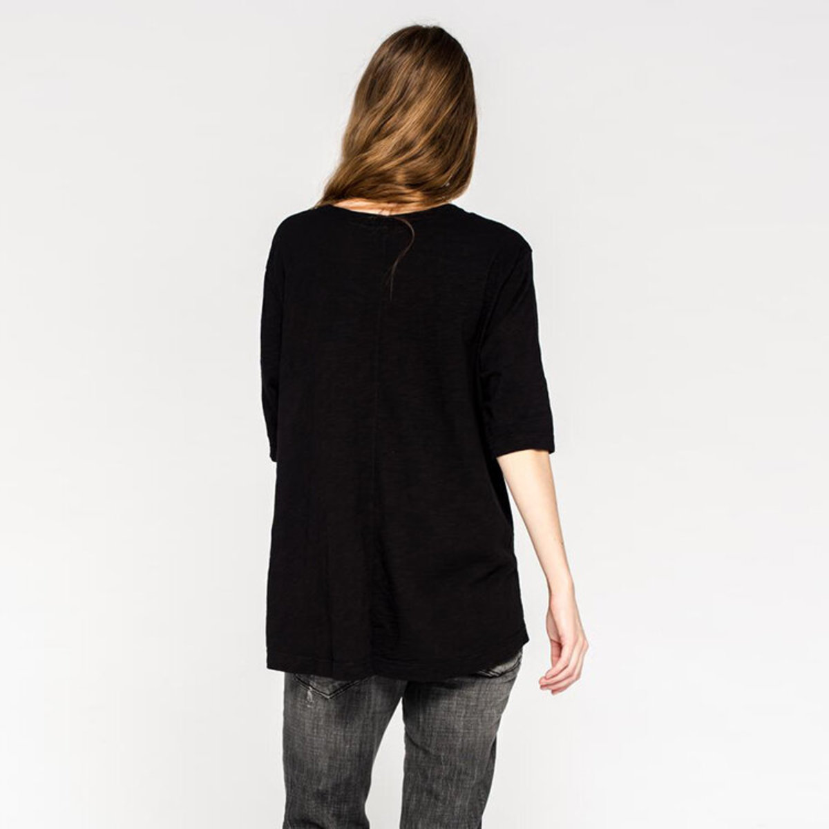 Wilt elbow sleeve trapeze tee - black | Garmentory
