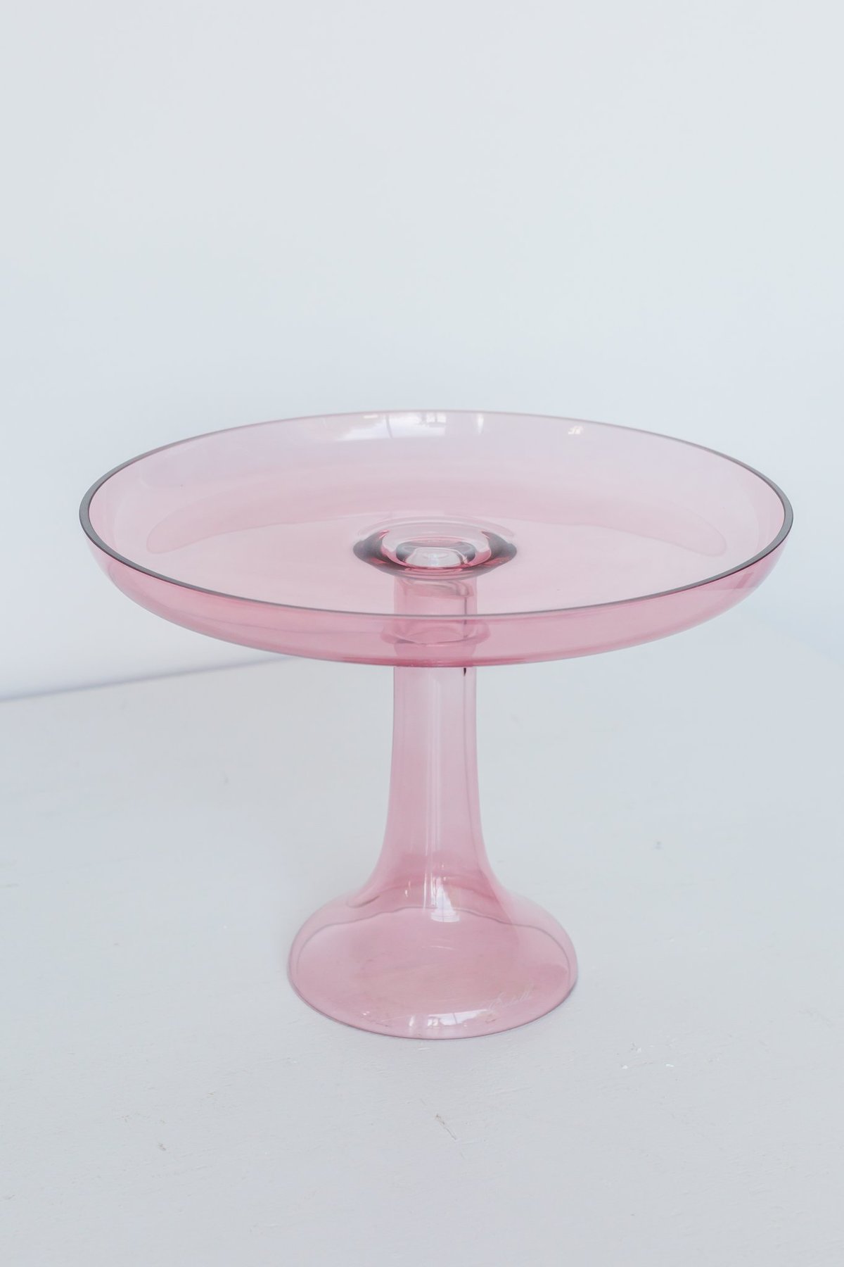 Estelle Colored Glass Cake Stand - Rose | Garmentory