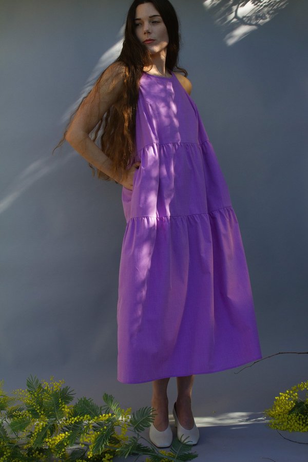 Juliette Fabbri Jo Nightdress - Lavender | Garmentory