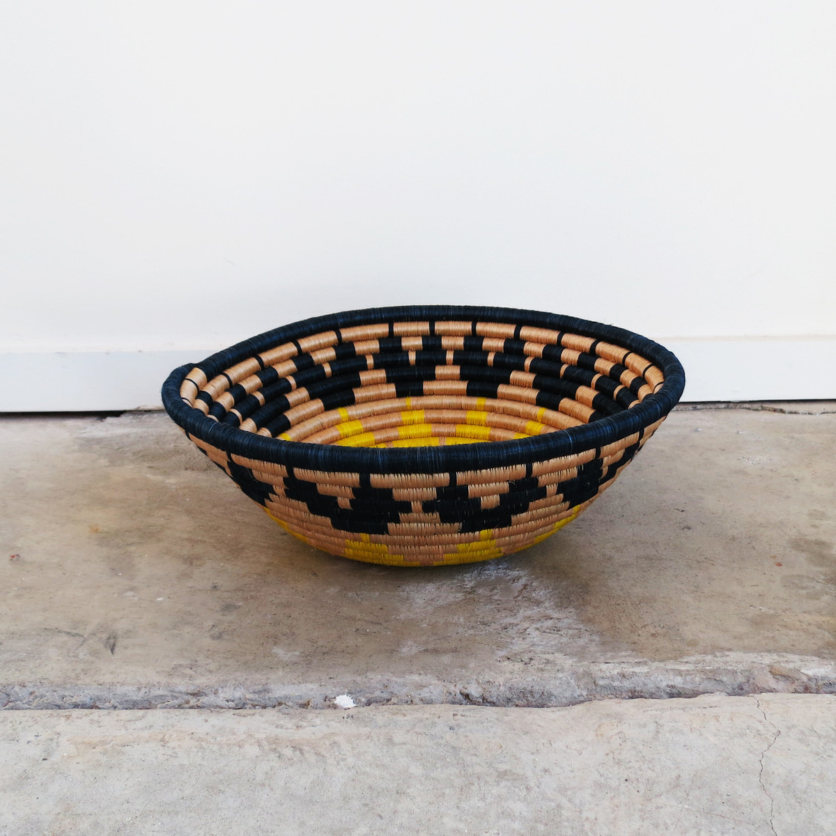 Indego Africa Navy Sunburst Plateau Basket | Garmentory