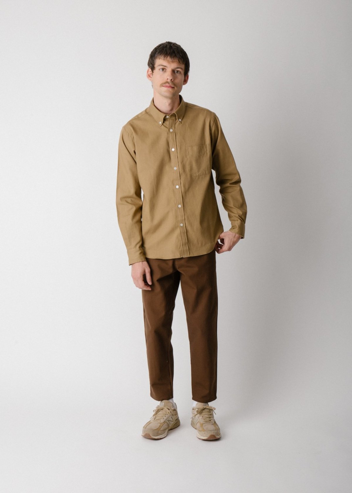 Steven Alan Classic Collegiate Shirt - Earth Oxford | Garmentory