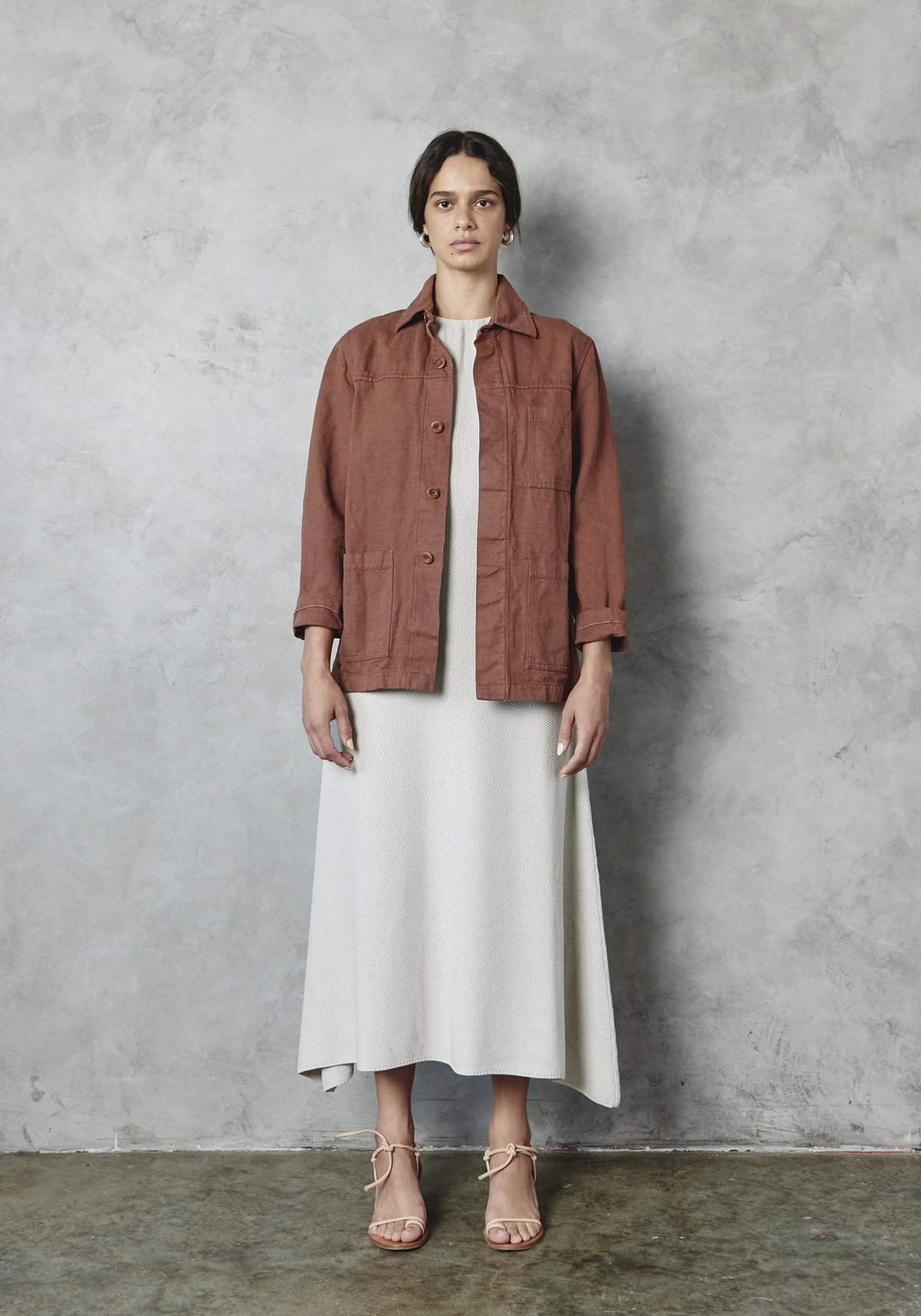 First Rite Linen Canvas Work Jacket | Garmentory