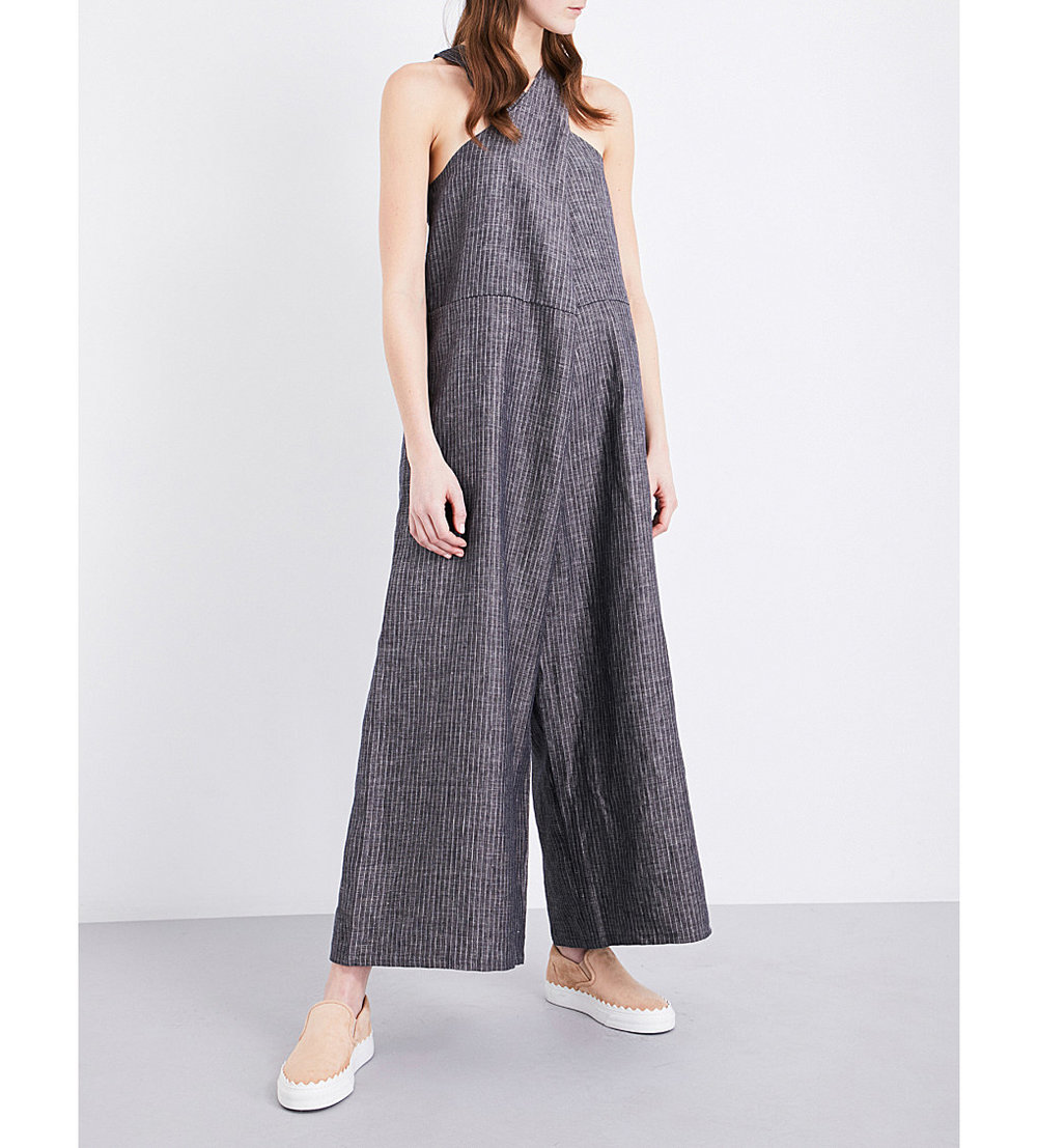 Study NY Linen Tank Suit - Grey Stripe | Garmentory