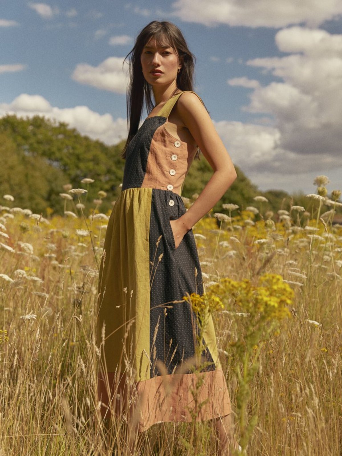 Sideline Jupiter Dress in Color Block | Garmentory