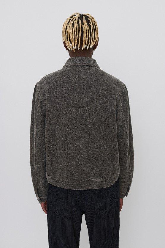 Our Legacy Mono Jacket - Coated Grey Linen | Garmentory