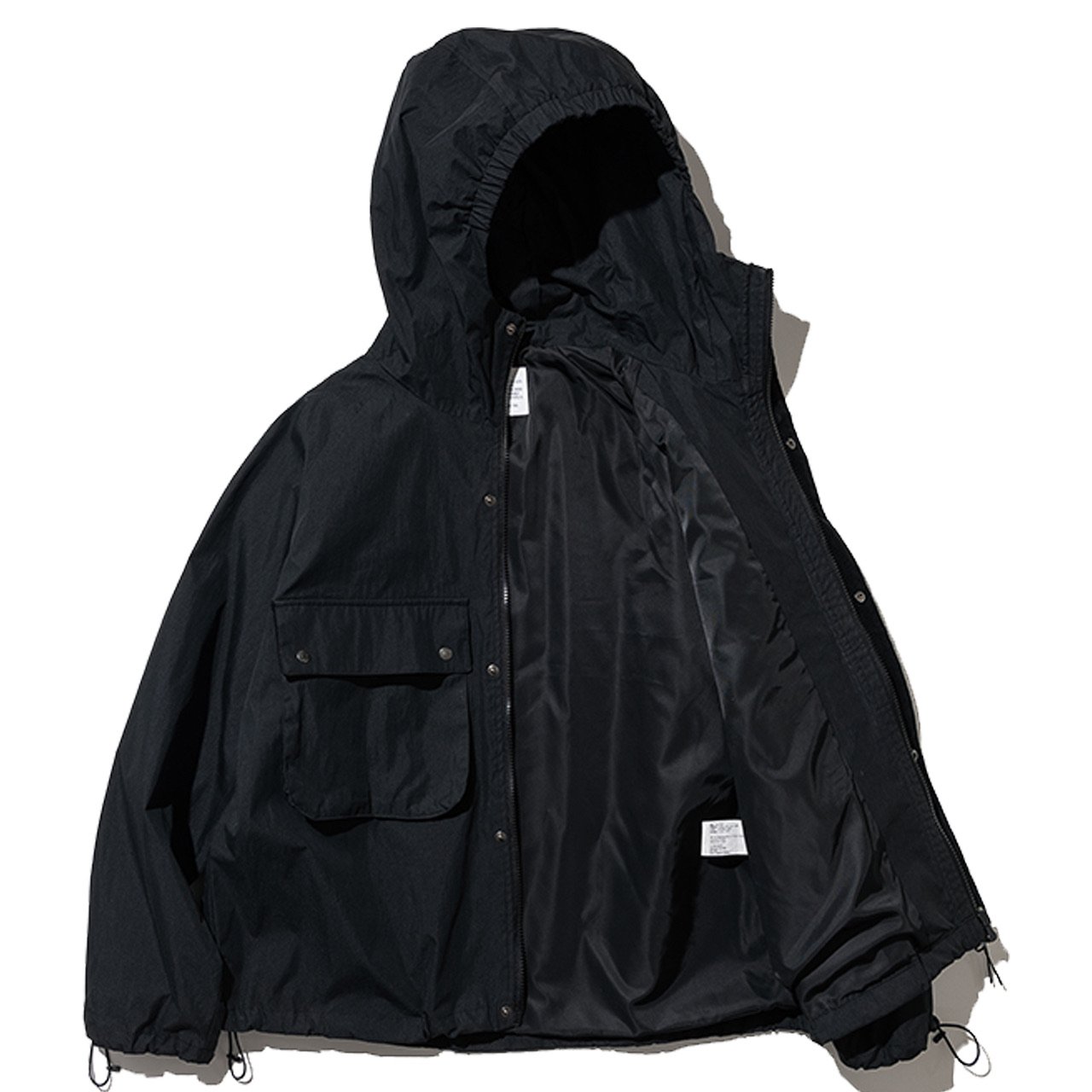 UNIFORM BRIDGE Hooded Short Parka - Black | Garmentory