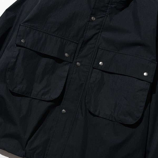 UNIFORM BRIDGE Hooded Short Parka - Black | Garmentory