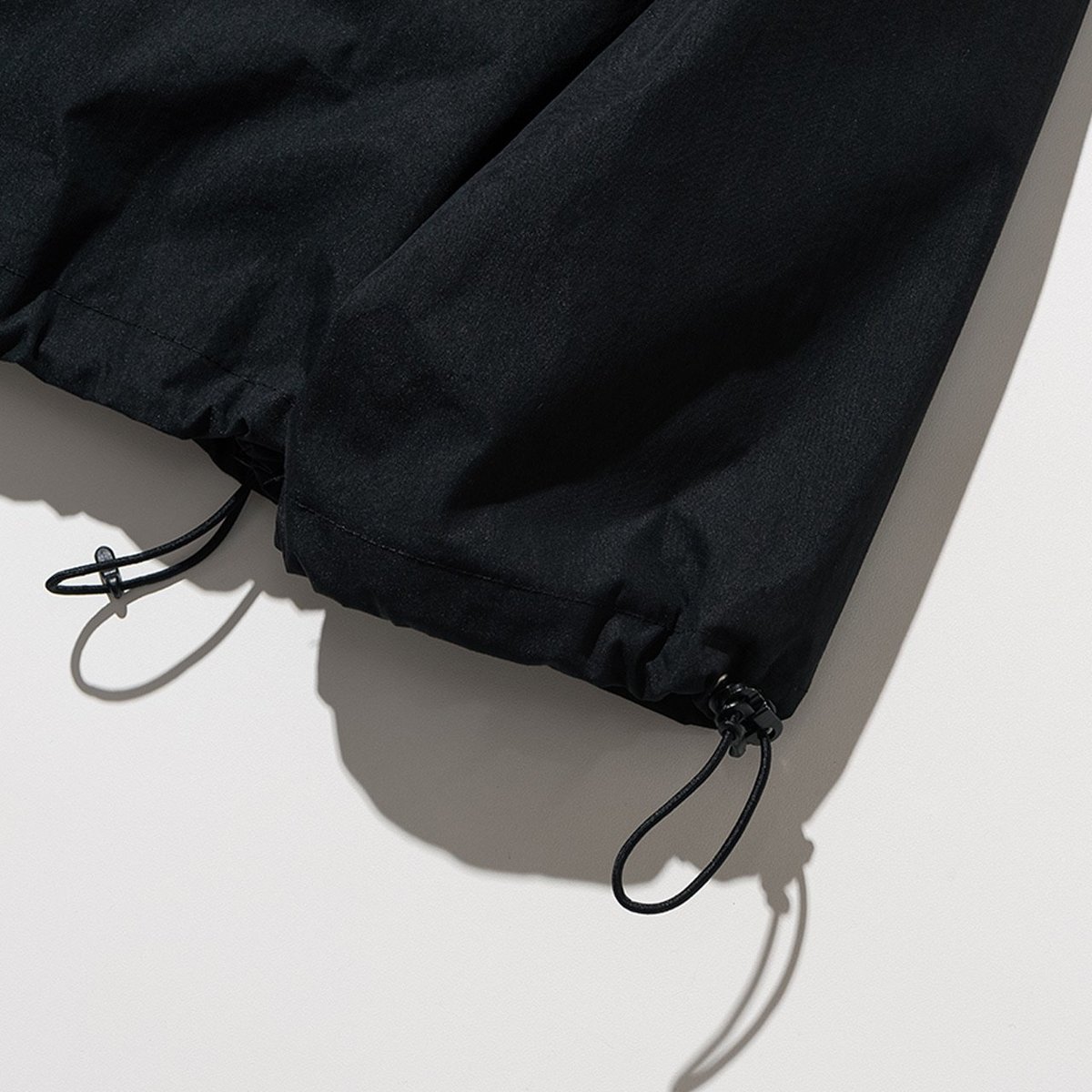 UNIFORM BRIDGE Hooded Short Parka - Black | Garmentory