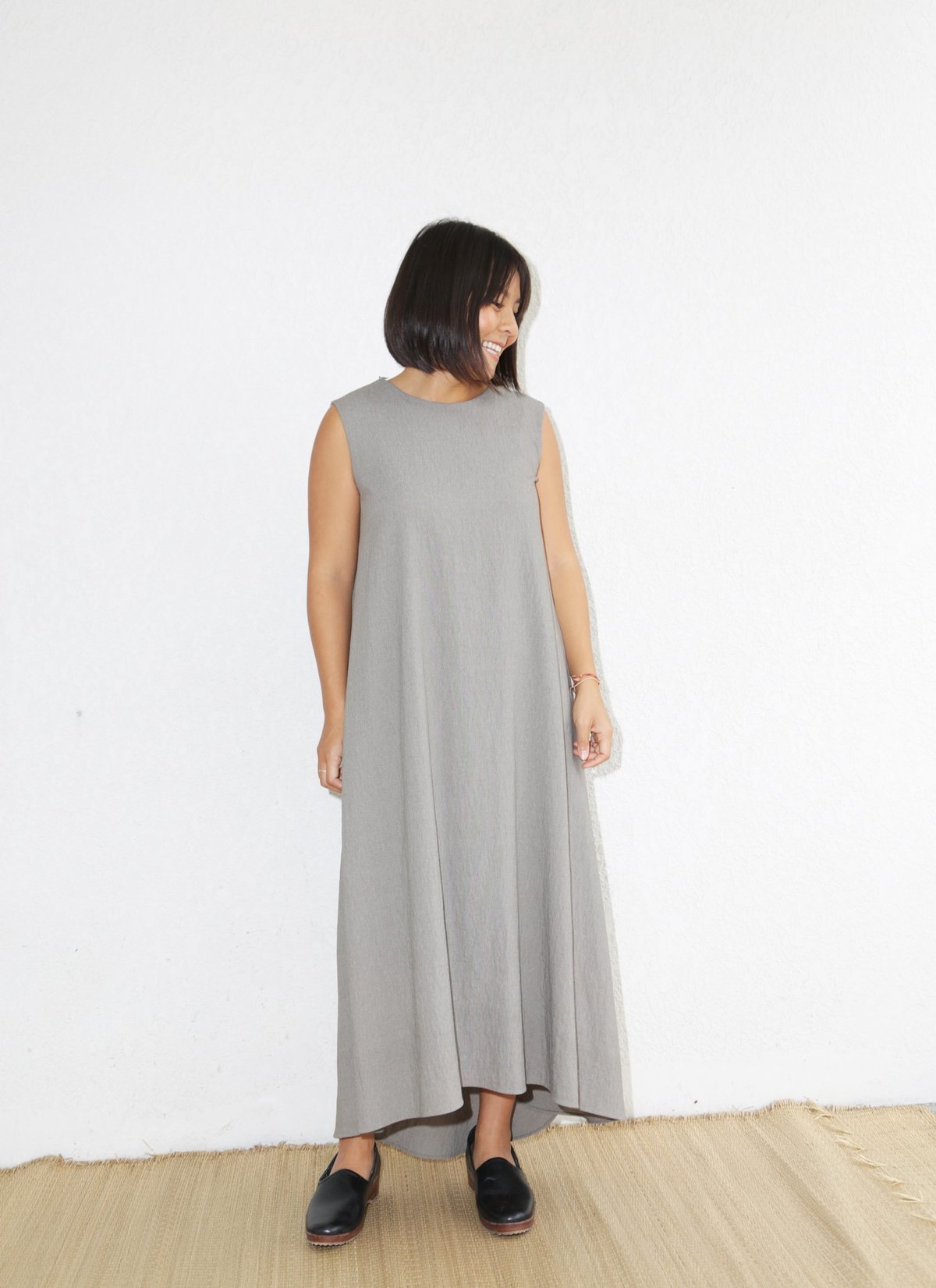 KAAREM Turn Sleeveless Overlap Maxi Dress - Sage Green | Garmentory