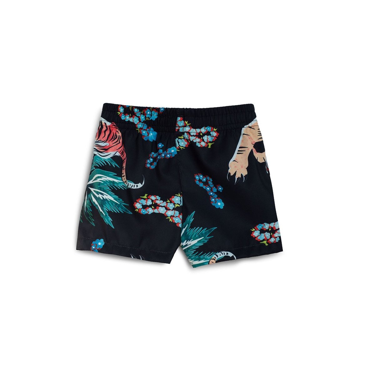 black hawaiian tiger kids swim trunk | Garmentory