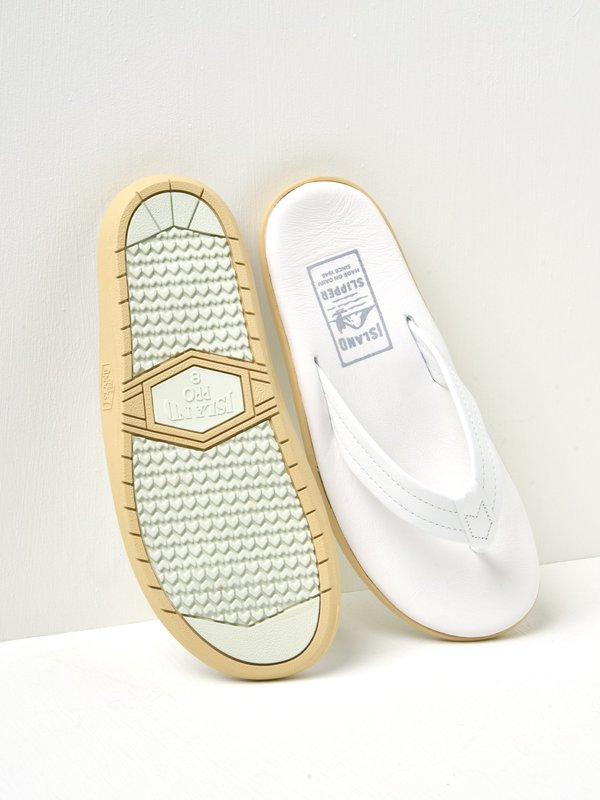 ISLAND SLIPPER CLASSIC LEATHER SHOES - WHITE | Garmentory