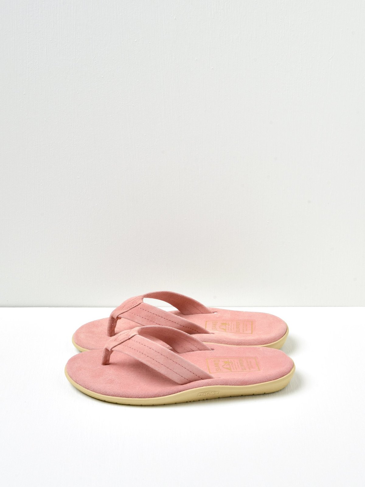 ISLAND SLIPPER CLASSIC SUEDE SLIDE - PINK | Garmentory