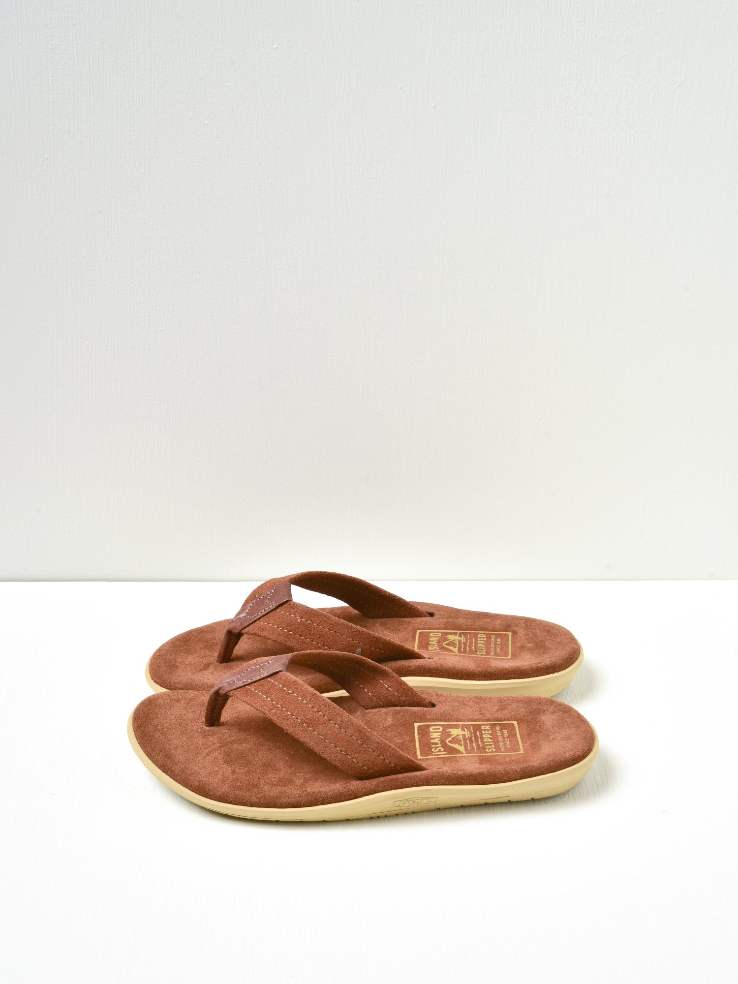 ISLAND SLIPPER CLASSIC ULTIMATE SUEDE SLIDES - PEANUT | Garmentory