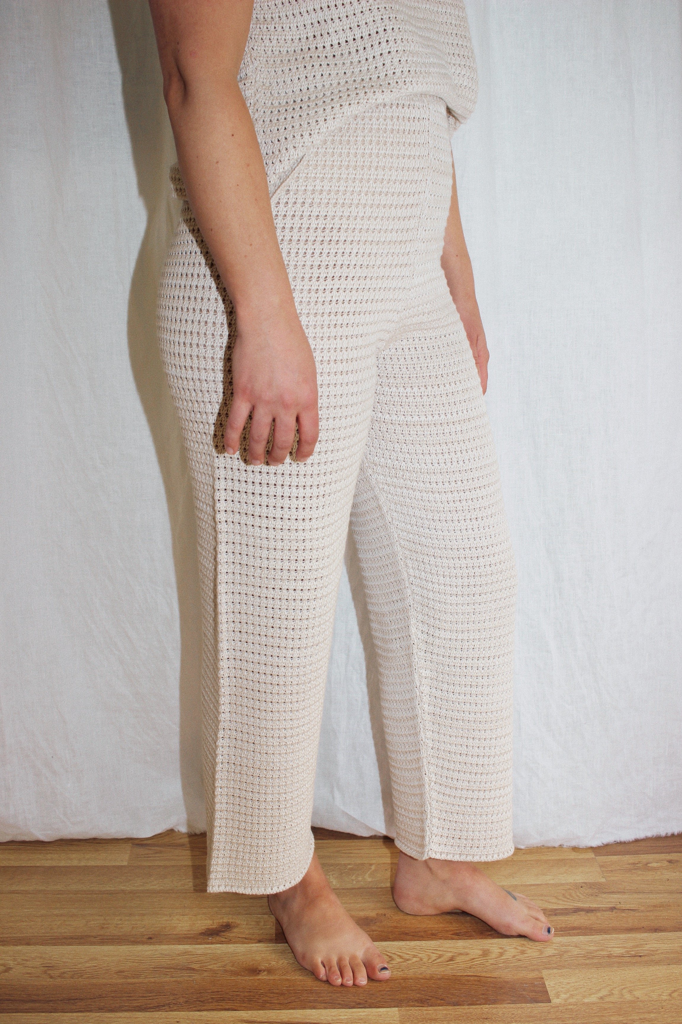 Wol Hide Mesh Lounge Pant - Natural | Garmentory