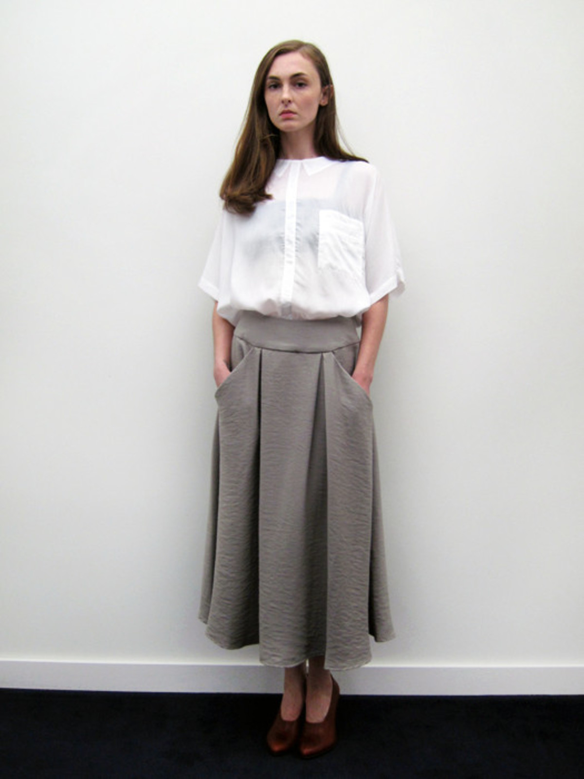 Suzanne Rae Inverted Pleat Skirt | Garmentory