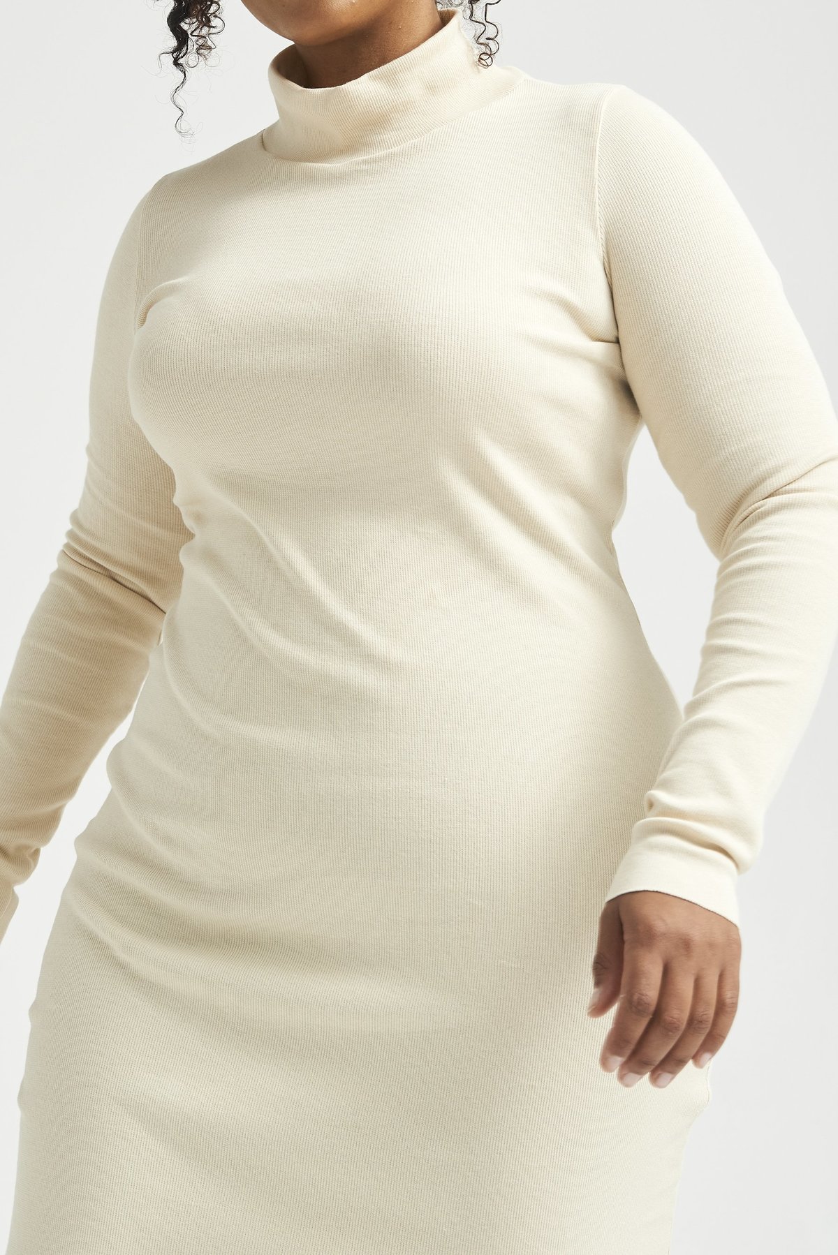 Skivvy Rib Dress | Cream | Garmentory